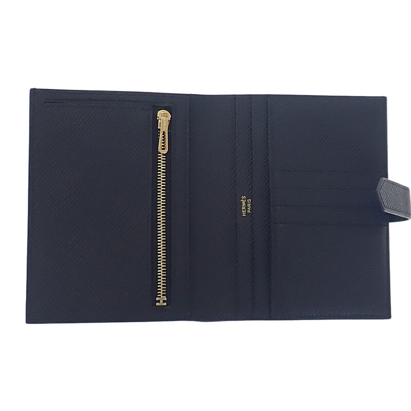 エルメス HERMES ベアンコンパクト W刻印 二つ折り財布 ヴォーエプソン